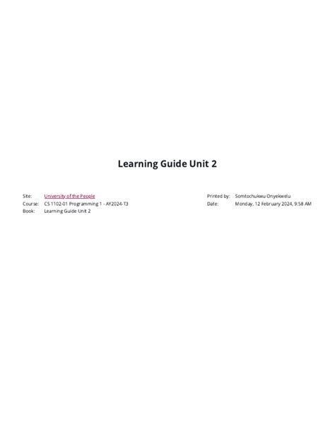 learning guide unit 2 home pdf