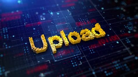 pixelated word upload backgrounds motion graphics ft analysis and binary code envato