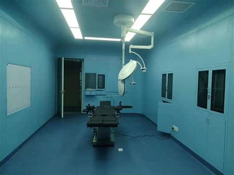 Blue Modular Operating Theater Room System Stainless Steel Scratch
