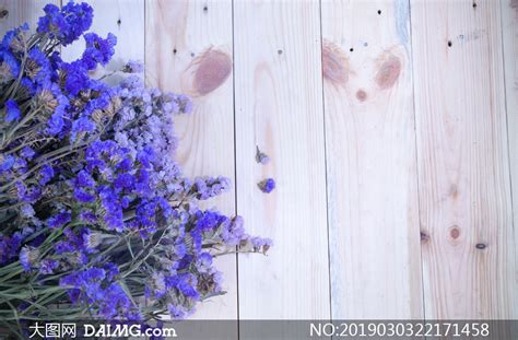 木板上的鲜艳干花特写摄影高清图片 大图网图片素材
