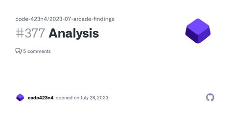 analysis · issue 377 · code 423n4 2023 07 arcade findings · github