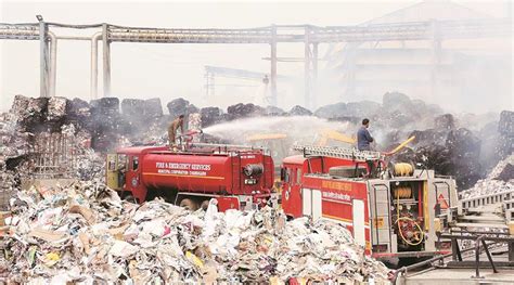 Major Fire Breaks Out In Paper Mill In Punjab Tonnes Of Raw Material