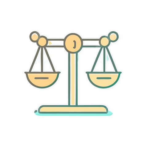 밝은 배경에 정의 규모 디자인 벡터 흰색 바탕에 천칭자리 규모를 묘사한 직계 아이콘 플랫 아이콘 및 드리블에 의한 벡터