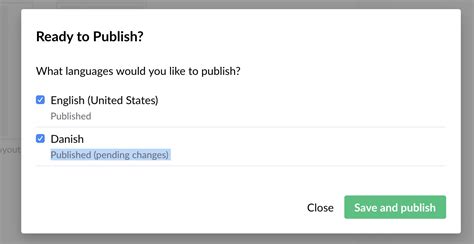 In Publishing Dialog The Variant Options Should Be Clickable And Not Selectable · Issue 4694