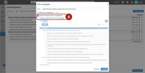 OKR Dashboard Perfony