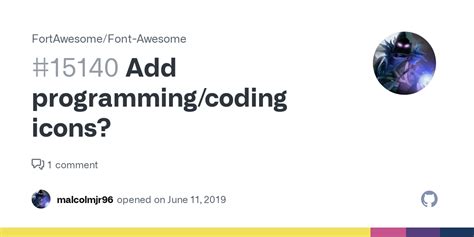 Add Programmingcoding Icons · Issue 15140 · Fortawesomefont Awesome