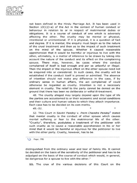 Nirmal Singh Panesar V Paramjit Kaur Panesar 2025 3 Scc 790 Pdf
