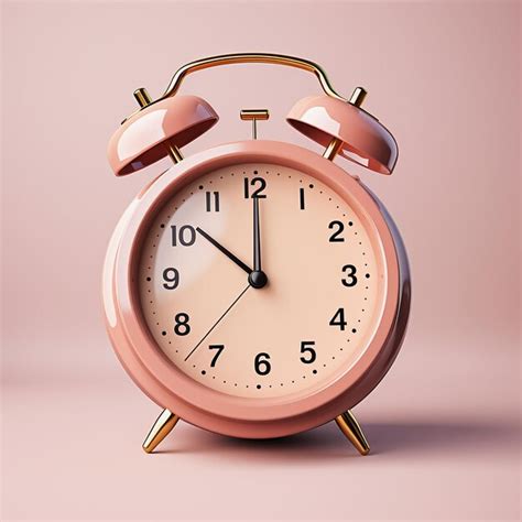 Premium Ai Image Simple Random Color Alarm Clock With Minimalism