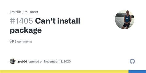 can t install package · issue 1405 · jitsi lib jitsi meet · github