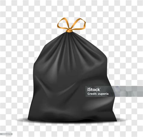 쓰레기로 가득 찬 검은 색 비닐 봉지 재활용 및 생분해성 일회용 일회용 블랙 플라스틱 패키지 3차원 형태에 대한 스톡 벡터 아트 및 기타 이미지 Istock