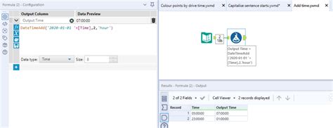 how do i add time to time alteryx community