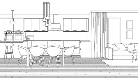 현대 집 인테리어입니다 디자인 프로젝트입니다 밑그림입니다 3d 렌더링입니다 0명에 대한 스톡 사진 및 기타 이미지 0명 3차원 형태 가구 Istock