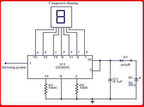SKEMA RANGKAIAN AMPLIFIER Tester Voltage Circuit