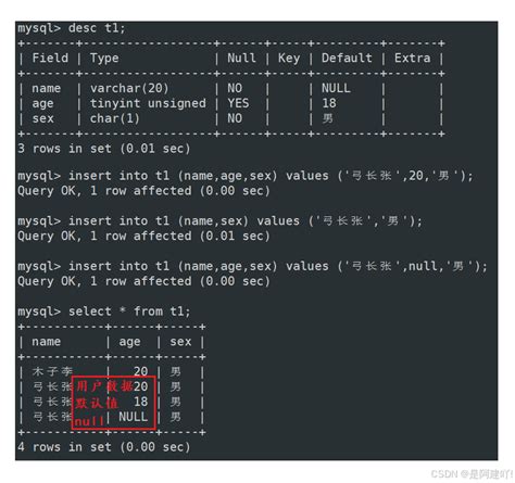 【mysql】表的约束数据库表新增字段 约束条件怎么设置 Csdn博客