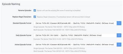 Episode Naming Format Name Tokens Should Support Language Code Just Like Radarr Series Titlede