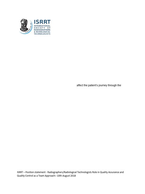 Qa And Qc Pdf Radiology Medical Imaging