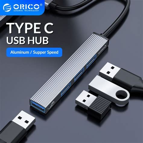 ORICO Mini Type C HUB Usb Hub Port USB Ultra Slim Portable