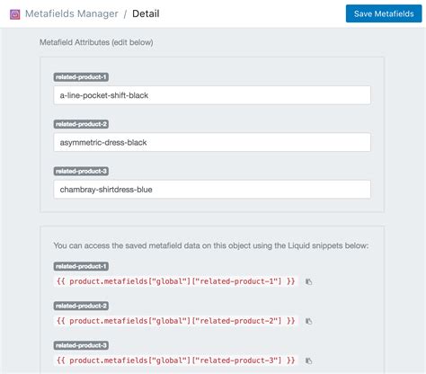 Metafields Manager Tutorials