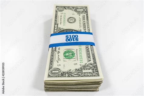 Stack Of 1 Dollar Bills