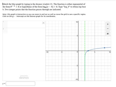 Solved Match The Blue Graph By Typing In The Desmos Window