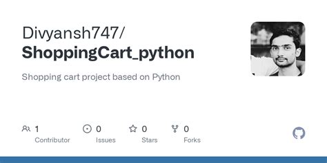 Github Divyansh747shoppingcartpython Shopping Cart Project Based