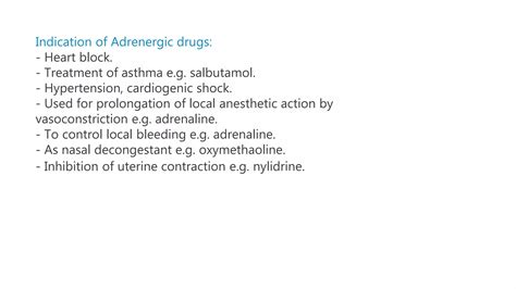 3 Adrenergic Drugs Ppt