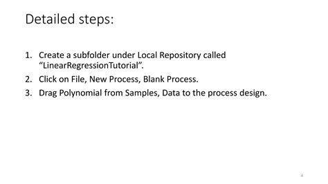 Rapidminer Linear Regression Tutorial Processespptpdf