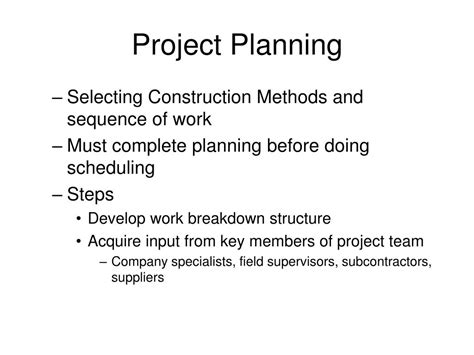 PPT Planning And Scheduling PowerPoint Presentation Free Download ID