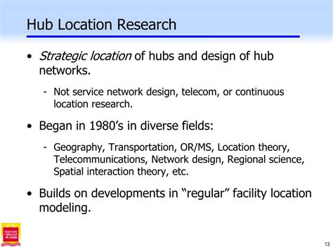 Ppt Hub Location And Hub Network Design Powerpoint Presentation Id176808