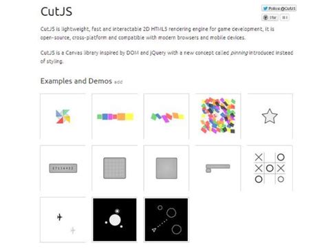 Moteur 2D HTML5 Pour Les Jeux CutJS