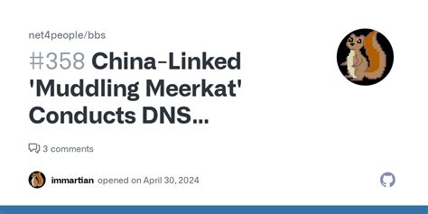 China Linked Muddling Meerkat Conducts DNS Hijacking For Internet