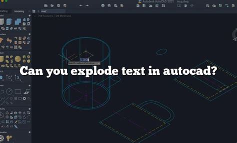 Can You Explode Text In Autocad