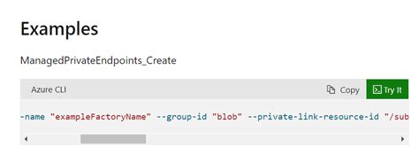 unable to override the managedendpoint resource id in the data factoty