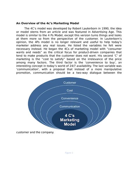 An Overview Of 4cs Marketing Model An Overview Of The 4cs Marketing Model The 4cs Model Was