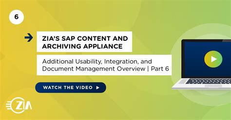 Welcome To Part Six Of Zias Series On The Sap Content And Archiving Appliance Zia Consulting