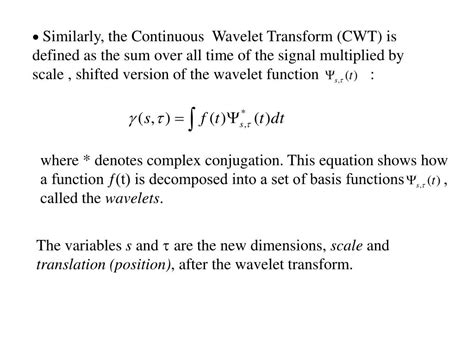 Ppt Understanding Wavelet Transform A Better Approach To Time Frequency Analysis In Signal