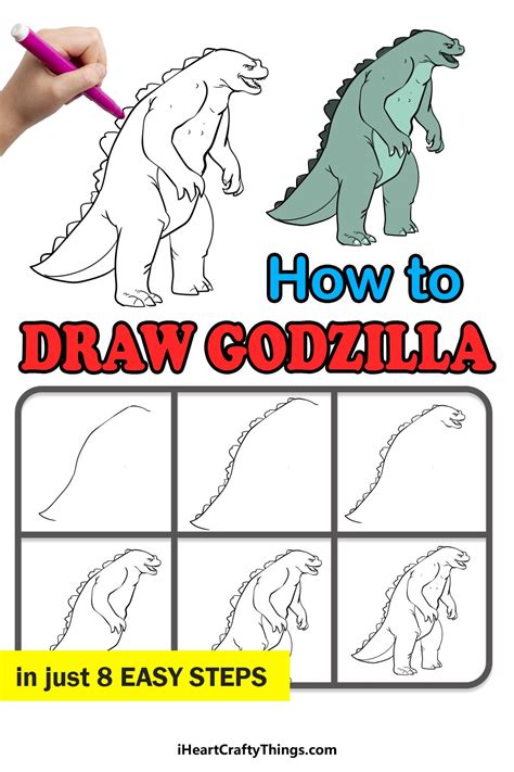 How To Draw Godzilla A Step By Step Guide Artofit