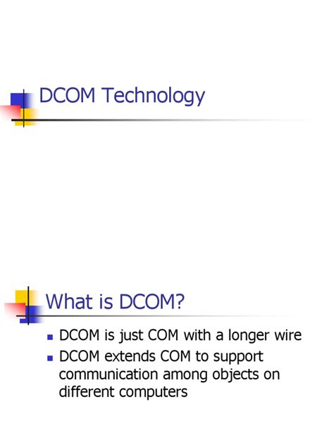 Dcom Pdf Component Object Model Component Based Software Engineering