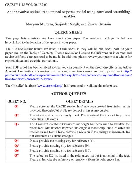 Pdf An Innovative Optimal Randomized Response Model Using Correlated Scrambling Variables