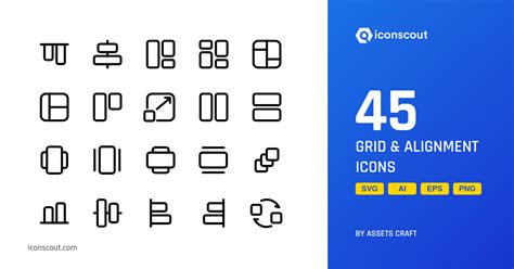 download grid and alignment icon pack available in svg png and icon fonts