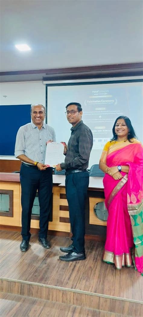 Dr Kushan Parikh Phd Mrsc Mics On Linkedin Paruluniversity Internationalcollaborations