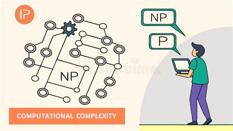 Computational Complexity Graphic Np And P Problem Illustration Vector Design Generative Ai