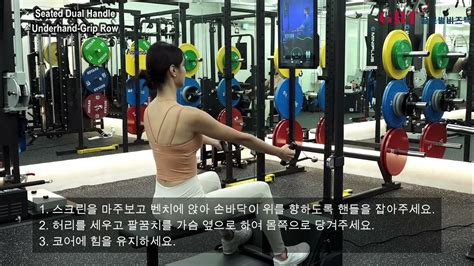 Seated Dual Handle Underhand Grip Row 시티드 듀얼 핸들 언더핸드 그립 로우 Youtube