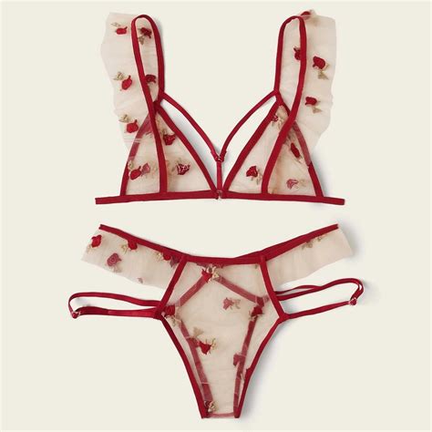 Flash Deal Getqian Thong Bikini Sets For Women Bra New Fashion G String Thong Sleepwear