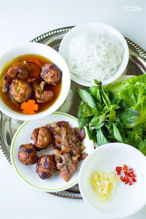 Vietnamese Hanoi Style Grilled Pork Vermicelli Recipe For Bun Cha