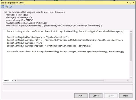 Esb Exception Handling In Orchestration Biztalk World