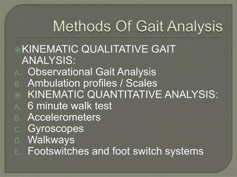 Gait Introduction Analysis And Re Education Principles Pptx