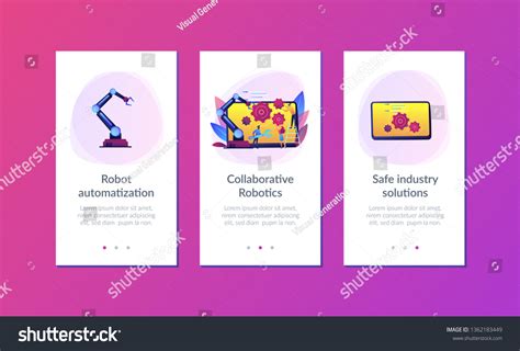 Humans Cobot Robotic Arm Collaborate Laptop Stock Vector Royalty Free 1362183449 Shutterstock