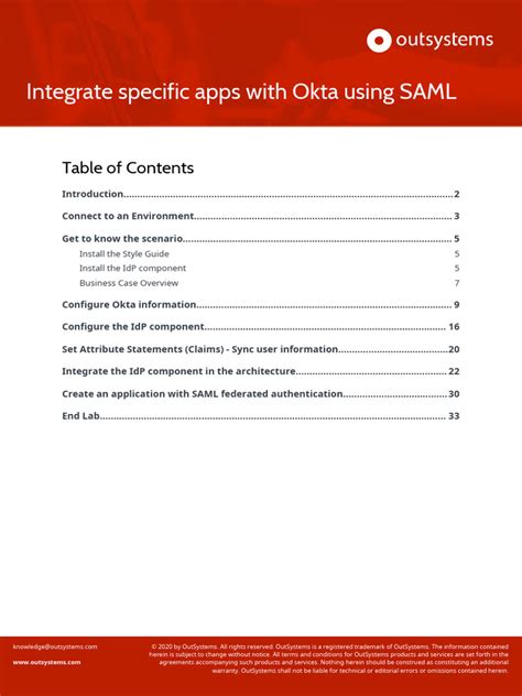 Integrate Specific Applications With Okta Using Saml Exercise Pdf