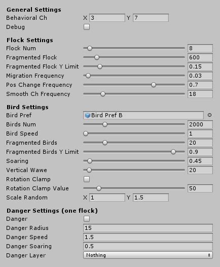 Simple Boids Component Settings Nicholas Veselov Unity Developer Николай Веселов Unity